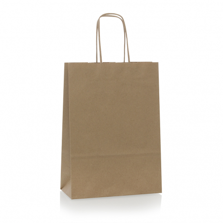 Natural Paper Bags | Twisted Handle Paper Bags - Precious Packaging