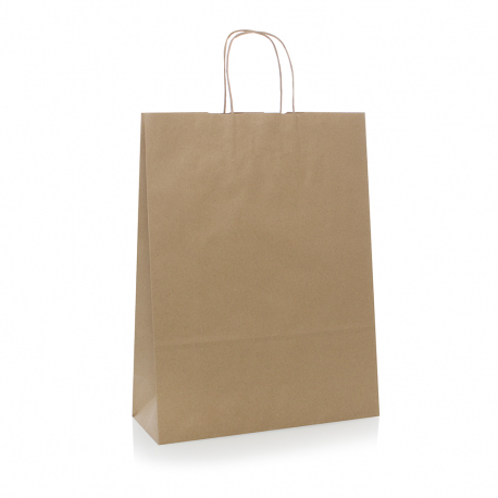 Natural Paper Bags | Twisted Handle Paper Bags - Precious Packaging