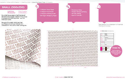 Design Guide: Tissue Paper | Helpful Guides - Precious Packaging